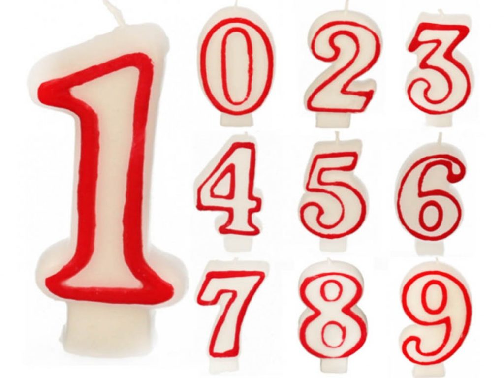 Lumanari cifre tort - Papiro