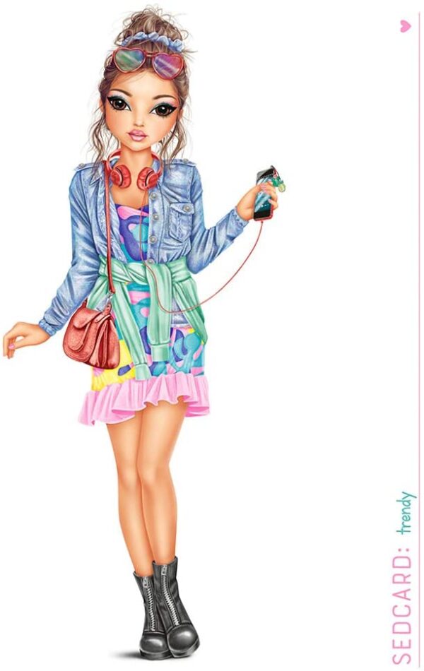 Carte de colorat Create your Top Model Depesche - Papiro