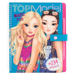 Carte de colorat cu 234 autocolante Magic Fun Top Model - Papiro
