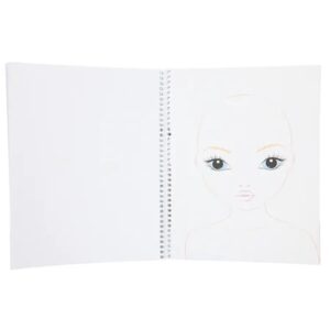 Carte de colorat cu autocolante Top Model MakeUP - Papiro