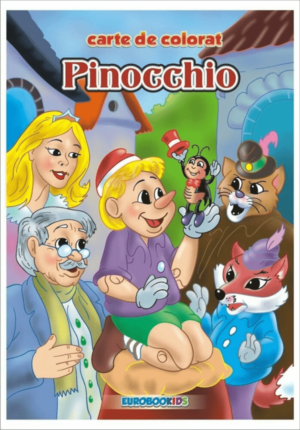 Carte de colorat A5 Pinocchio - Papiro